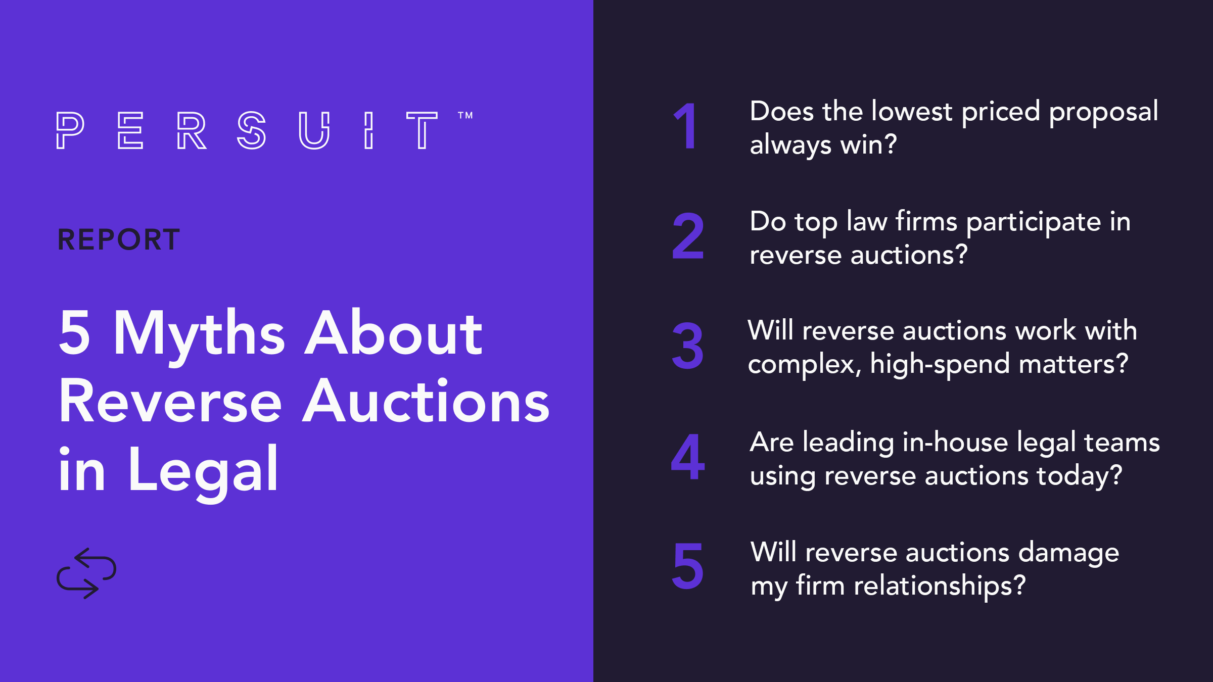 Data Report: 5 Myths About Reverse Auctions in Legal